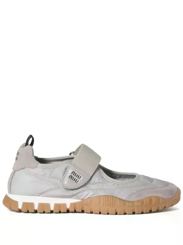 Miu Miu Tyre Ballerina Shoes - Grey
