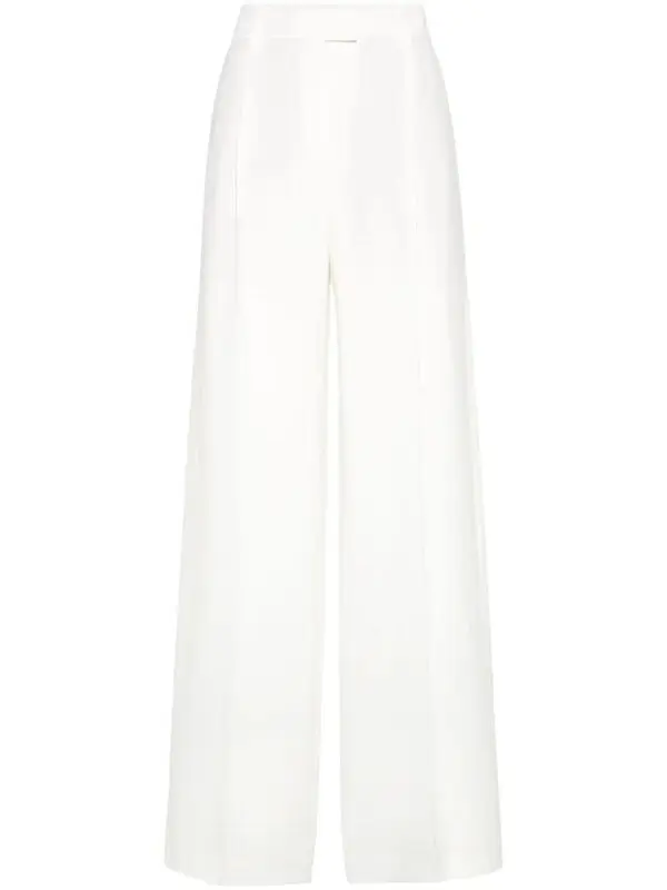 Brunello Cucinelli Wide Leg Trousers - White