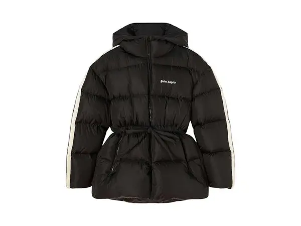 Palm Angels Waist Belt Down Jacket - Black