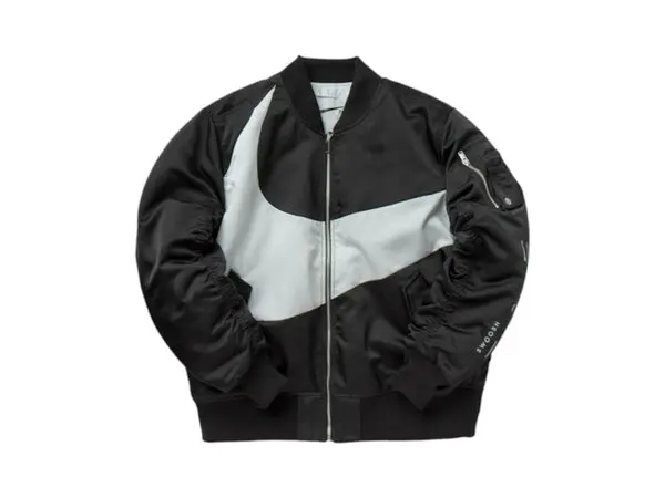 Nike Therma-fit Synthetic Fill Reversible Bomber Jacket - Black/white