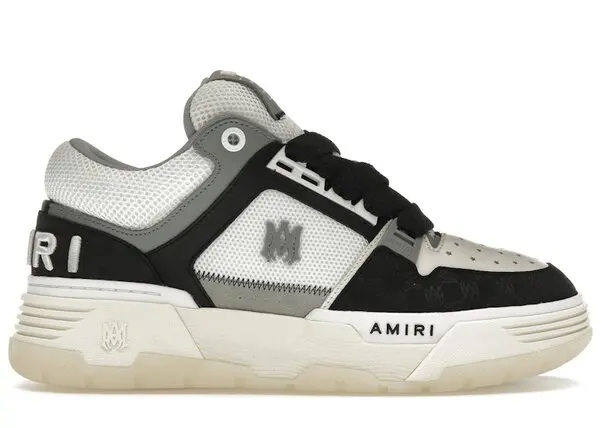 Amiri Ma1 Quad Monogram Debossed Sneakers - White/black
