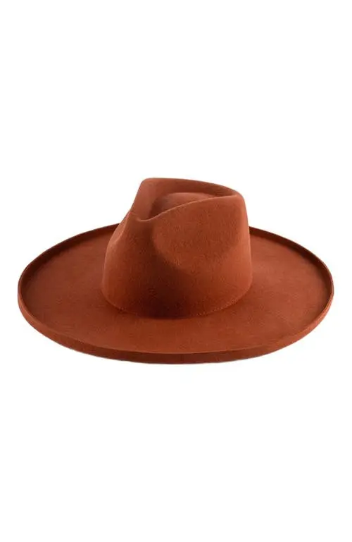 Gigi Pip Amelia Fedora Hat - Clay