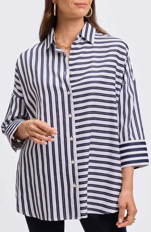 Foxcroft Avery Striped Tunic