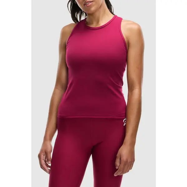 PELOTON Cadent Racerback Tank Top - Beet Red
