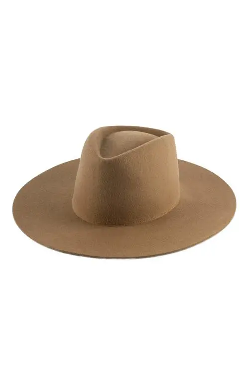 Gigi Pip Dakota Wide Brim Felt Hat - Brown