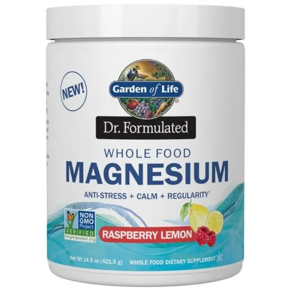 GARDEN OF LIFE Dr. Formulated Whole Food Magnesium Raspberry-lemon