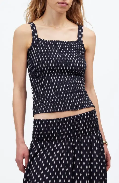 Madewell Smocked Tank Top