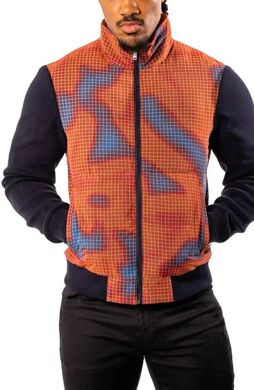 MACEOO Quilted Knit Bomber Jacket