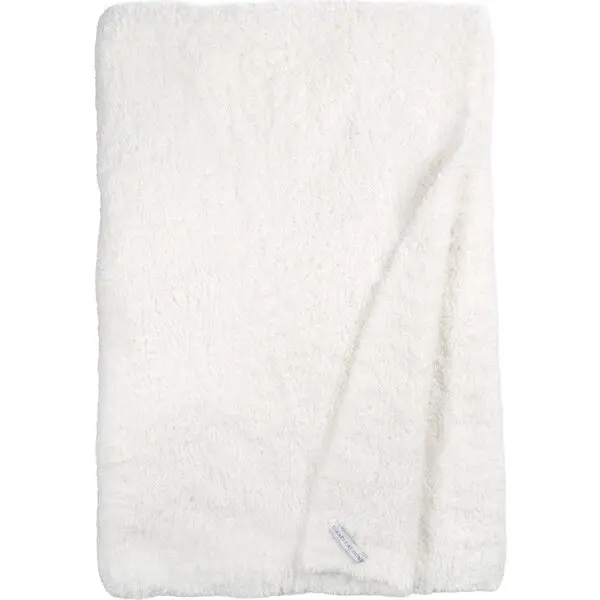 LITTLE GIRAFFE Plush Throw Blanket - Cream