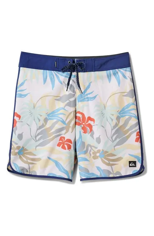 Quiksilver Surfsilk Scallop Board Shorts - Off White