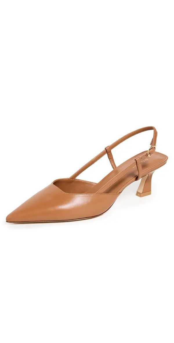 STUART WEITZMAN Vinnie Slingback Heels - Macchiato