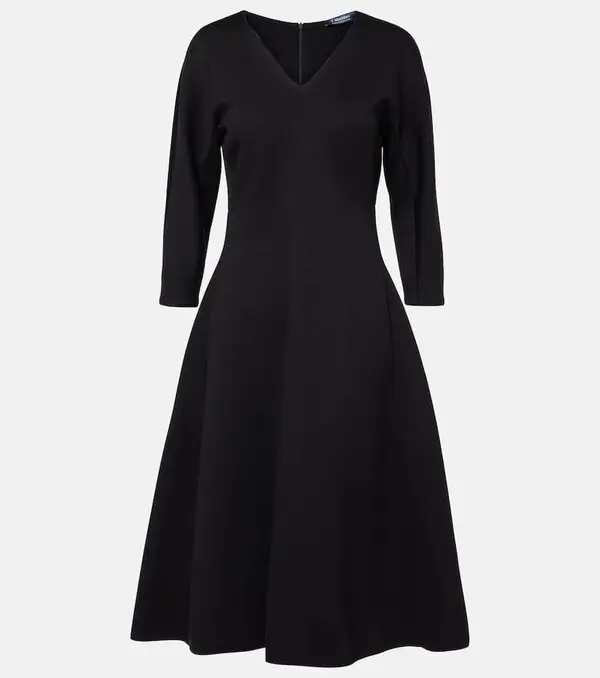 Max Mara Midas Jersey Midi Dress - Black