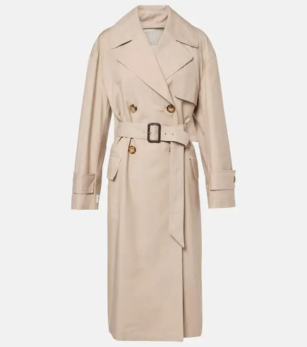 Max Mara Cotton-blend Twill Trench Coat