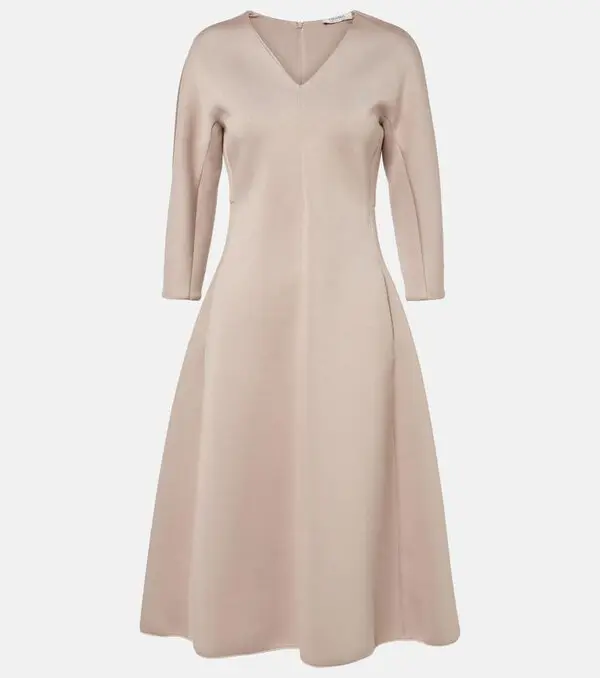 Max Mara Midas Jersey Midi Dress - Beige