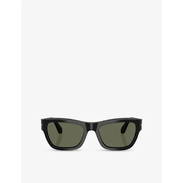 Persol Butterfly-frame Acetate Sunglasses - Black
