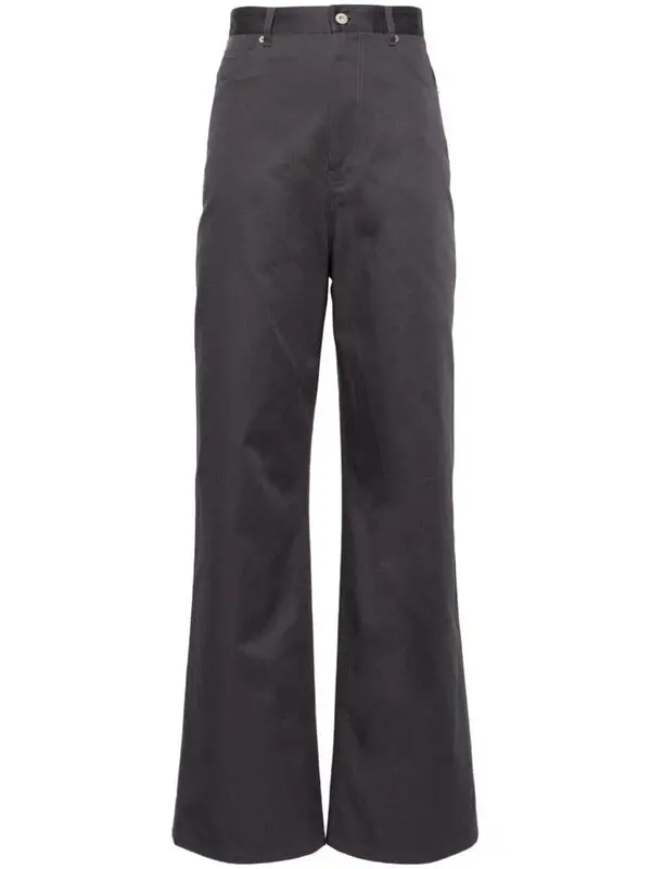 Loewe High-waisted Cotton Trousers