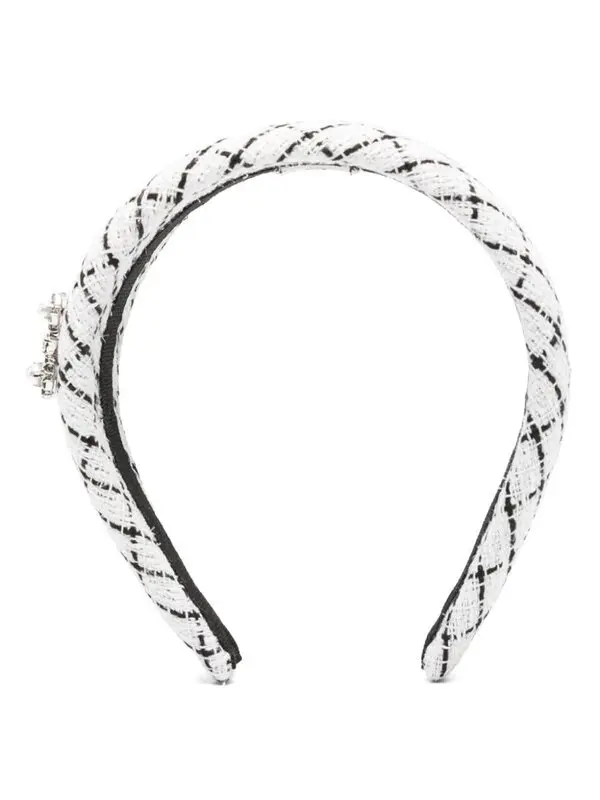 ROGER VIVIER Flowers Strass Pearl Headband