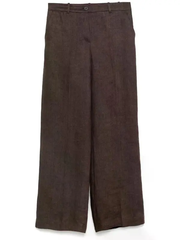 P.a.r.o.s.h Linen Trousers - Brown
