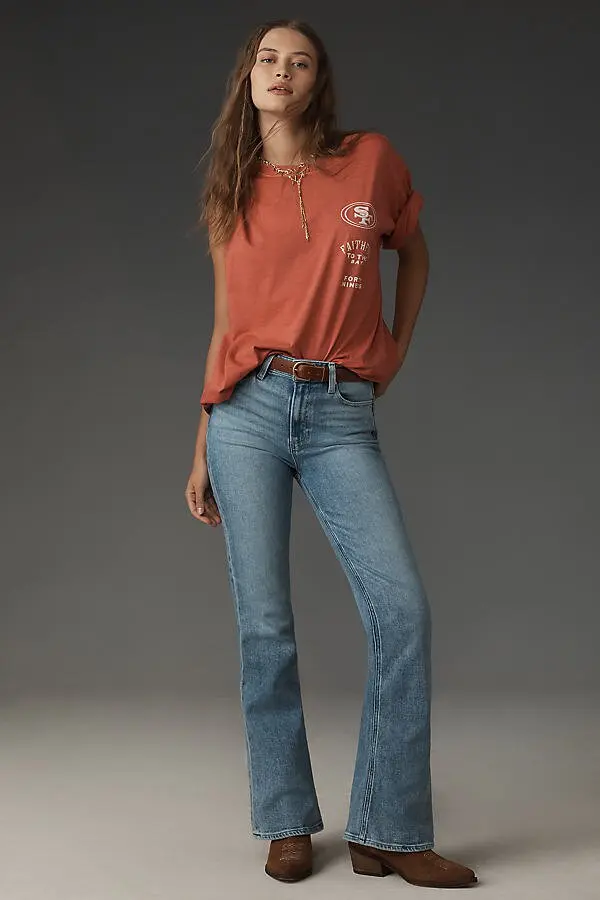 Paige Petite Laurel Canyon High-rise Bootcut Jeans - Medium Denim