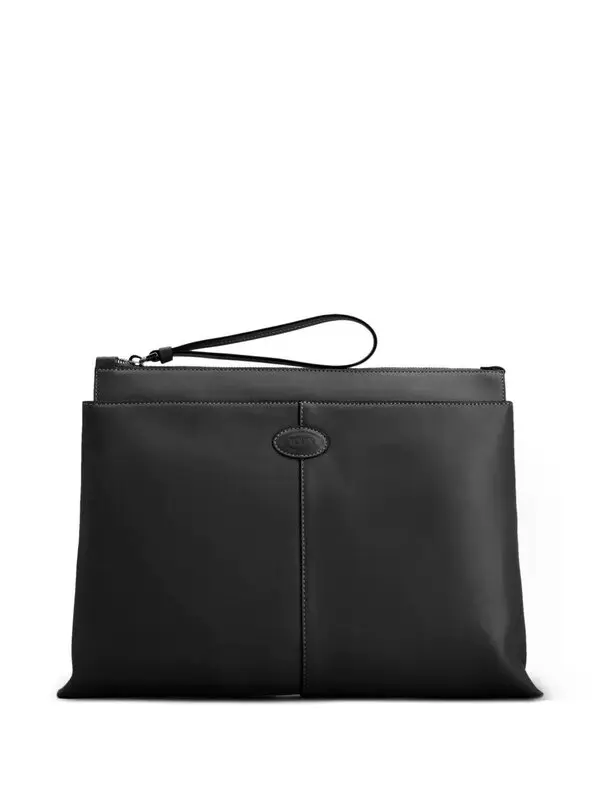 TOD'S Leather Clutch - Black