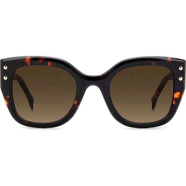 Carolina Herrera 51mm Square Sunglasses - Havana/ Brown Sf