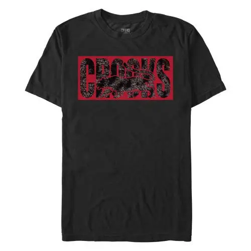 CROOKS & CASTLES Tiger Fur Red Print Graphic T-shirt