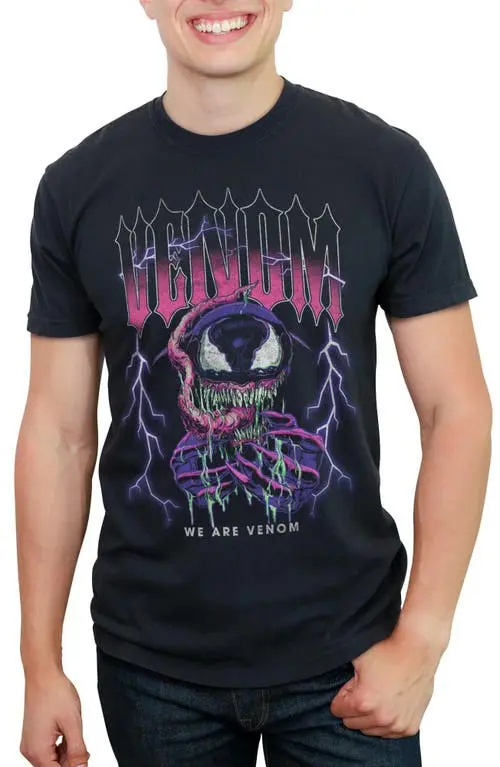 MARVEL: VENOM Marvel Venom We Are Venom Lightning Graphic T-shirt