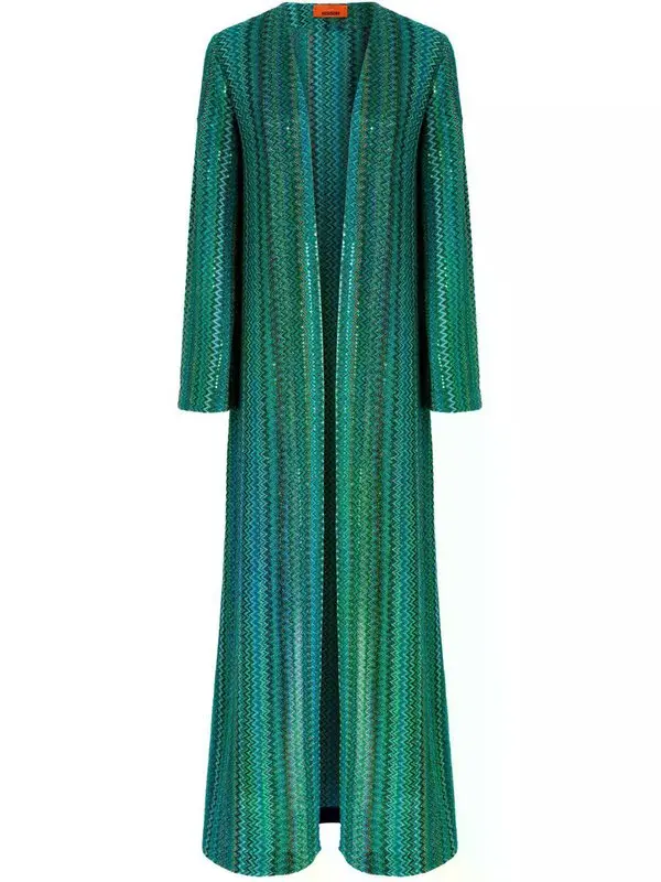 Missoni Zigzag Knit Cardigan-coat