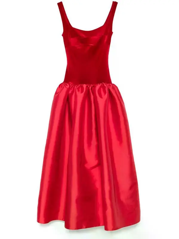 ATU BODY COUTURE Velvet-panel Gown