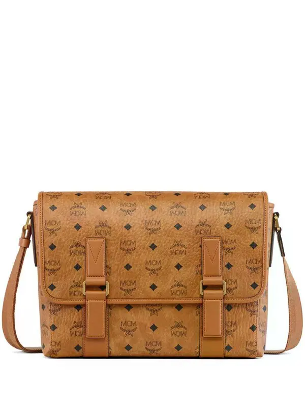 Mcm Aren Messenger Bag - Brown