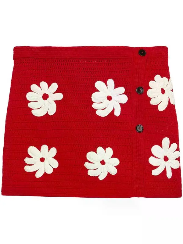 MSGM Crochet Mini Skirt