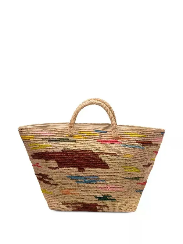 IBELIV Raffia Tote Bag - Neutrals