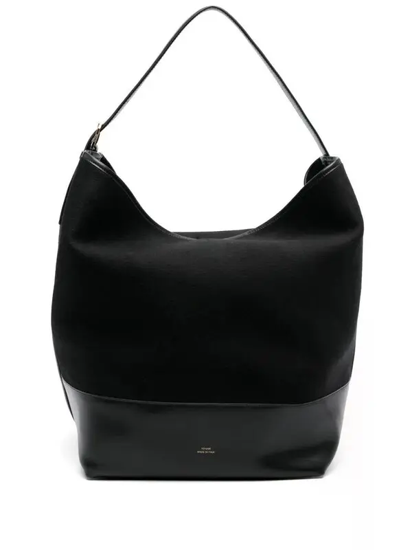 TOTÊME Belted Doublé Tote Bag - Black