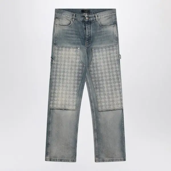 Amiri Jeans With Monogram Panels