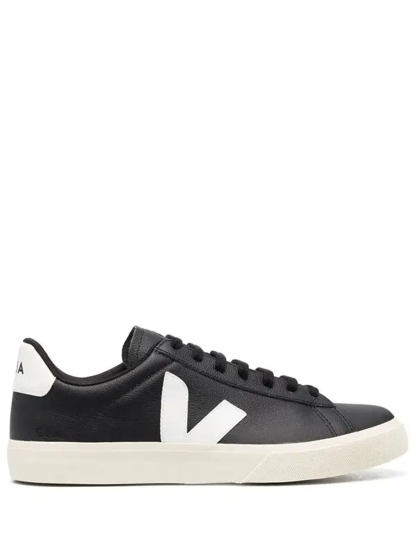 VEJA Chromefree Field Leather Sneakers - Black
