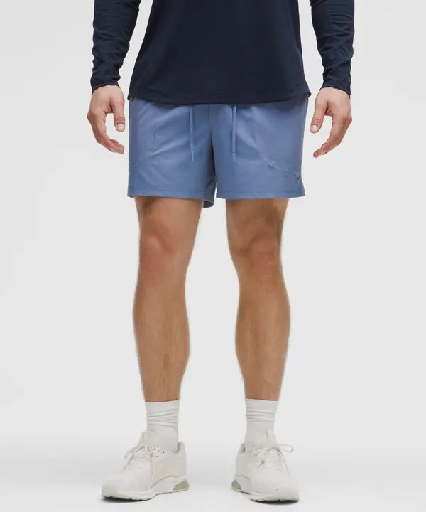 Lululemon License To Train Linerless 5" Short - Washed Denim