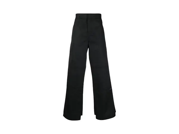 Palm Angels Reversed Waistband Chino Flare Pant - Black