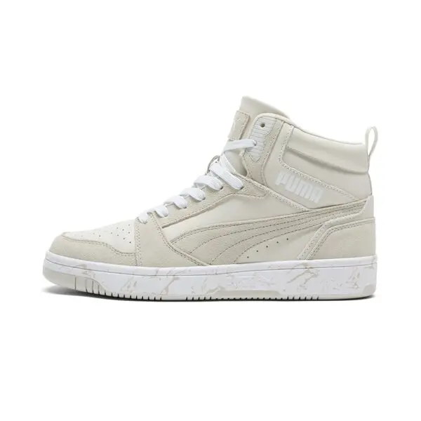 PUMA Rebound V6 Marble High-top Sneakers - Gray