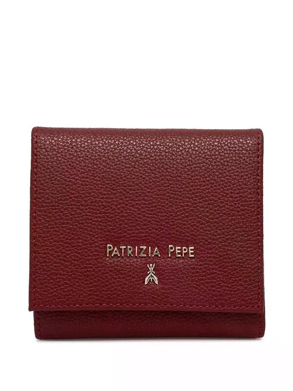 Patrizia Pepe Logo-lettering Leather Wallet - Red
