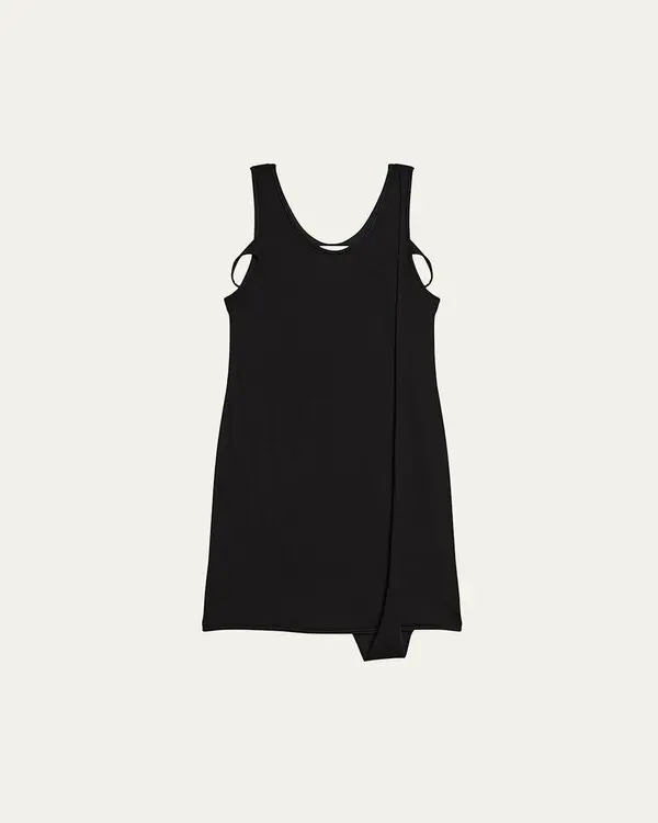 Helmut Lang Pointelle Polo Dress - Black