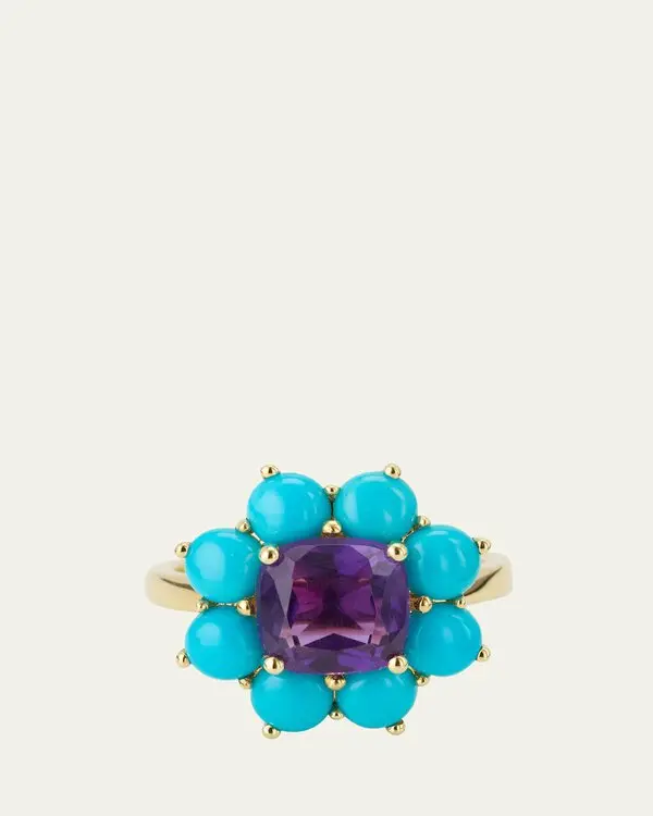 JENNIFER MEYER 18k Yellow Gold Flower Ring