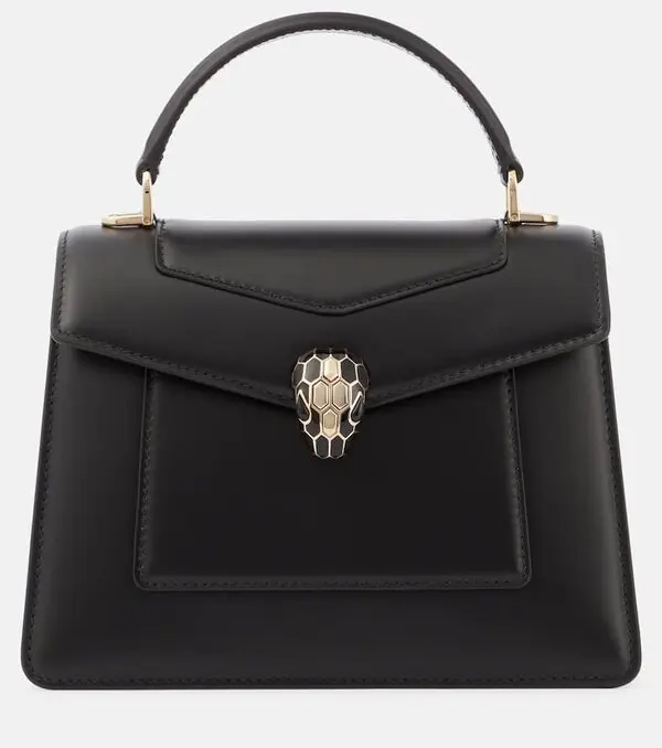 BVLGARI Serpenti Forever Medium Tote - Black
