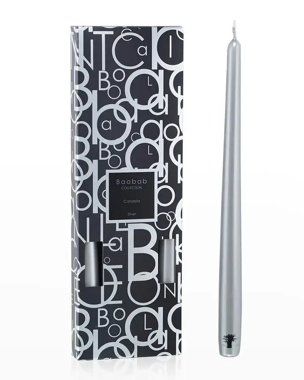 BAOBAB COLLECTION Candela Candlesticks - Silver