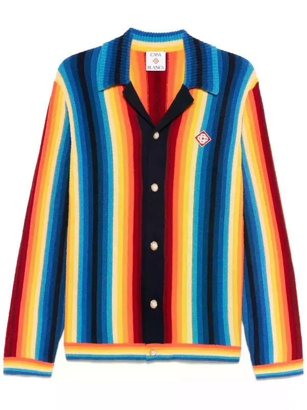 Casablanca Gradient Towelling Cardigan