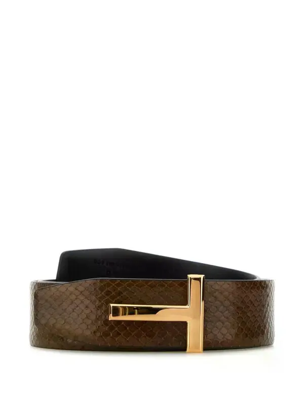 TOM FORD Reversible Leather Belt - Brown