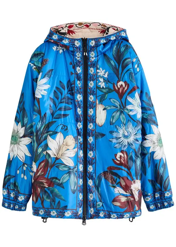 Farm Rio Printed Quilted Reversible Jacket