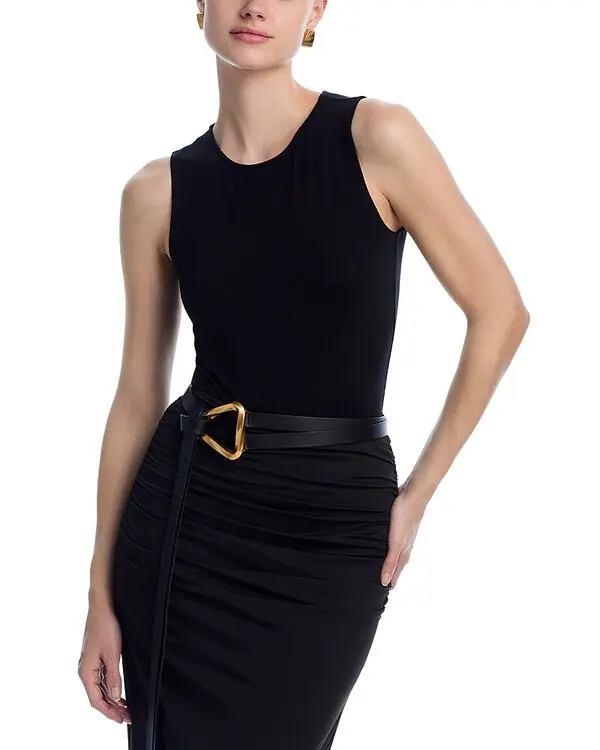 L'Agence Amia Tank Bodysuit - Black