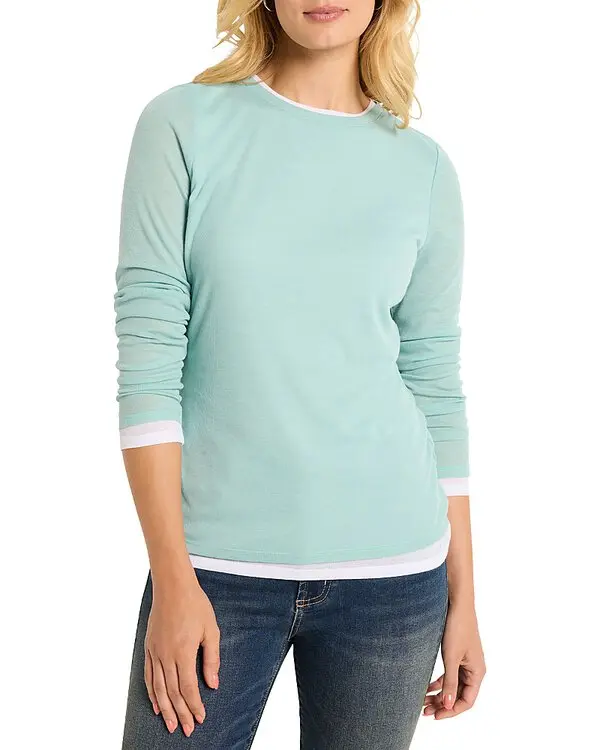 NIC+ZOE Double Layer Long Sleeve Tee