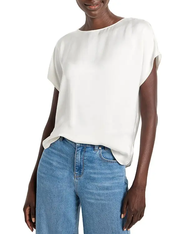 NIC+ZOE Woven Tee - Classic Cream