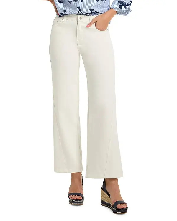 NIC+ZOE Wide Leg Weekend Jeans - Paper White